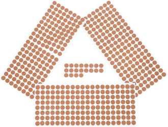 Soimiss 500 Selbstklebende Korkpunkte rutschfeste M&ouml;belgleiter aus Kork 15mm Durchmesser Sto&szlig;d&auml;mpfend und Hitzesch&uuml;tzend f&uuml;r K&uuml;che Selbstgemacht und M&ouml;bel