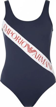 Emporio Armani Femme, Maillots de bain, Bleu, Taille: 38 FR Body One Piece
