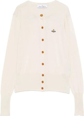 Vivienne Westwood Femme, Pulls, Beige, Taille: 38 FR Bea Cardigan