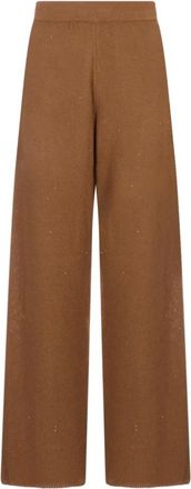 Fabiana Filippi Femme, Pantalons, Brun, Taille: 38 FR Pantalone