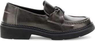 Caf&egrave;noir Mocassins pour Femmes en Cuir Bross&eacute; avec Accessoires, pour Femme, Couleur Gris, Taille 41