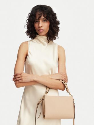 Coccinelle Handtasche Coccinelle M50 Boheme Grana Double E1 M50 58 01 01 Beige