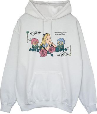 Disney Alice In Wonderland What Kind Of Garden Kapuzenpullover f&uuml;r Damen (Wei&szlig;)