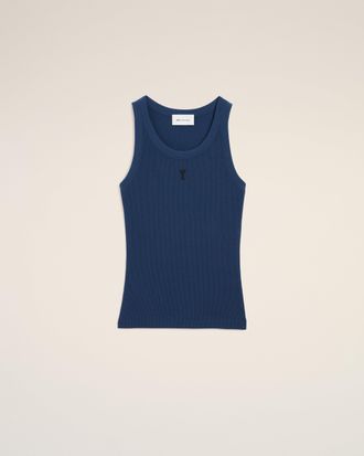 Ami Debardeur Bleu Ami De Coeur en Coton Encre - XXL - Femme