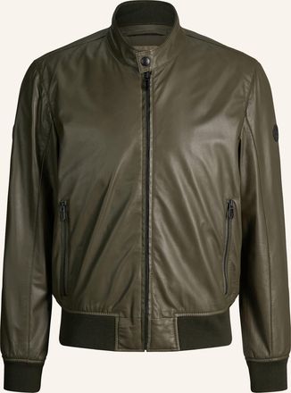 Joop Lederjacke gruen