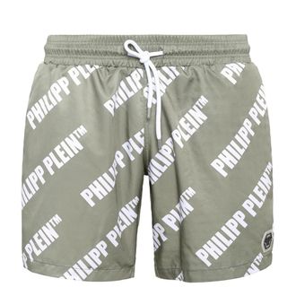 Philipp Plein Homme, Maillots de bain, Vert, Taille: 2XL Short de bain