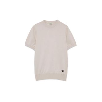 Roy Rogers T-Shirt aus Baumwollgarn - - Knitwear - Herren - Grau - M