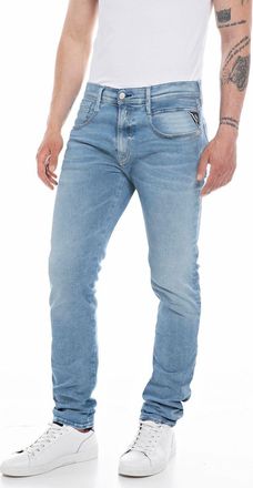 Replay Herren Jeans Anbass Slim-Fit Hyperflex mit Stretch, Light Blue 010-1 (Blau), 36W / 30L