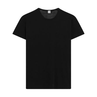 Toteme Seiden-T-Shirt - - Tops - Damen - Schwarzk - M