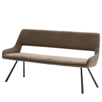 Fredriks home24 Polsterbank Penelopa 155cm Braun/Cappuccino