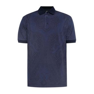 Etro Gemustertes Poloshirt - - Tops - Herren - Blau - S