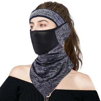 Generic Masque de protection solaire - Protection contre le soleil, bandana rafra&icirc;chissant UPF 50 pour homme et femme, sports de plein air, camping, v&eacute;lo, ran