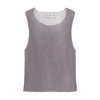 Cortana Knit Top Giulia - - Tops - Damen - Lila - XS