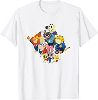 Disney Zootopia The Gang Is All Here Group Shot Portrait T-Shirt
