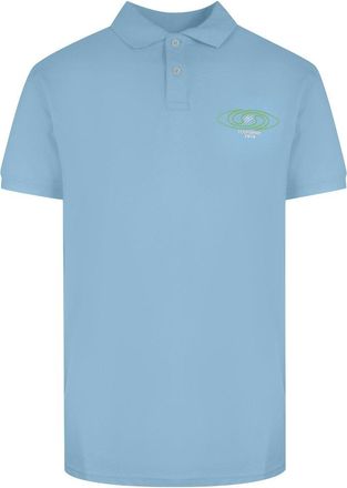 Plein Sport Kurzarm-Kragen Polo-Shirt in Hellblau