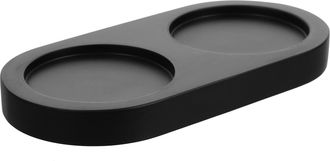 NUOBESTY Pfefferstreuer Tablett aus Holz Untersetzer f&uuml;r Salz und Pfefferstreuer Sowie So&szlig;enflaschen Langlebiges Holzmaterial 5,8 X 5,8cm Geeignet f&uuml;r Tischdek