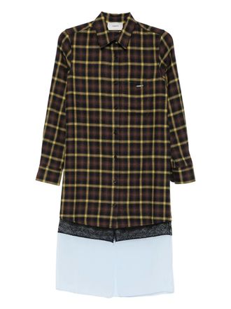 Coperni robe à design superposé - Marron