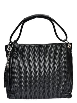 Luisa Vannini Schwarz Rindsledertasche