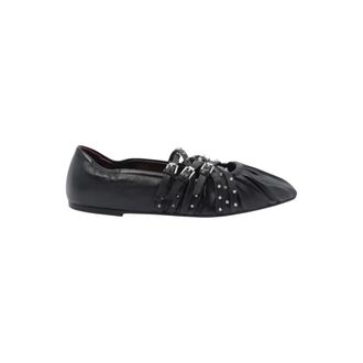Ash Brendah Ballerina mit spitzer Kappe und Schnalle - - Shoes - Damen - Schwarzk - 37 EU