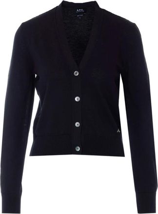 A.P.C. A.p.c., Femme, Pulls, Noir, Taille: 40 FR Cardigans
