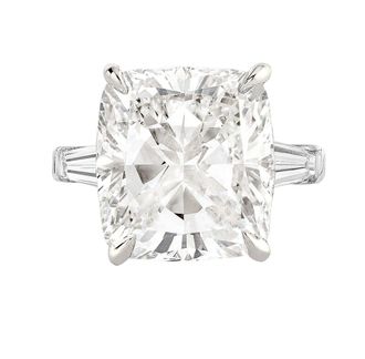 Verde 4ct IGI Certified Lab Grown Cushion Cut Diamond Ring