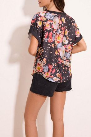 Lipsy V-Shirt Lipsy Kurzarm-Oberteil mit V-Ausschnitt, Regular (1-tlg)