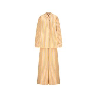 Andamane Femme, V&ecirc;tements de nuit et de d&eacute;tente, Multicolore, Taille: 38 FR Lana Set - Chemise Oversize + Pantalon Large