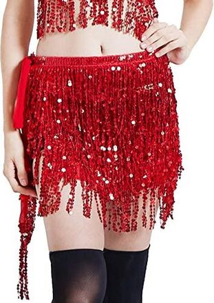 Generic Jupe Paillette Femme Short Sequin Jupe Cosplay Femme Petticoat Jupe sous-V&ecirc;tements Adorable pour Danse et Style Ballet