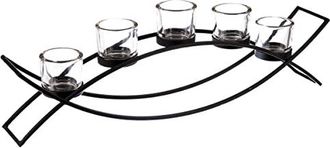 Atmosphera Atmosphera - Photophore sur Pied - m&eacute;tal - 5 Bougies 17x54 cm