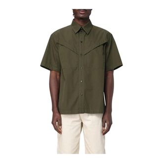 Bottega Veneta Stilvolles Langarm-Baumwollhemd - - Shirts - Herren - Gr&uuml;n - M