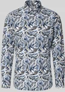 Olymp Level 5 Slim Fit Businesshemd aus Baumwolle mit Kentkragen