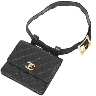 Chanel Pre-owned Cuir sacs-chanel - Femme - Pre-owned - Noir - Taille: ONE Size
