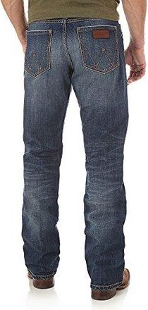 Wrangler ALL TERRAIN GEAR X Wrangler Bottillon r&eacute;tro de Corte Holgado Relaxadoretro-Jeans avec Coupe d&eacute;contract&eacute;e, Trou Jackson, 34W x 32L Homme