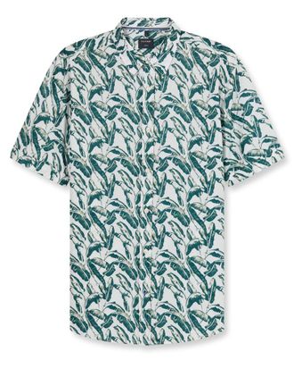 Olymp Casual, Regular Fit, Kurzarmhemd aus Baumwolle mit Print in