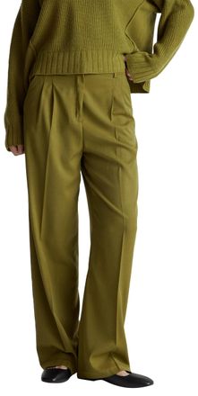 Benetton Damen Pantalone 4yvxdf09r Hose, grün, 38