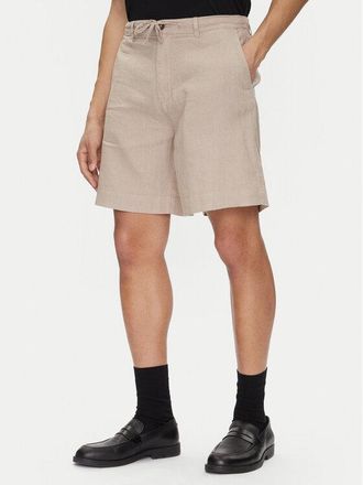 Selected Stoffshorts 16097541 Beige Loose Fit