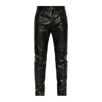 Dsquared2 Pantalon en Similicuir - Homme - Pantalons - Noir - Taille: M