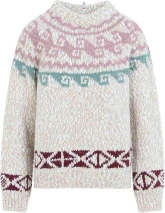 Moncler Rundhalspullover - Beige