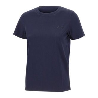 Sun 68 Femme, Tops, Bleu, Taille: 44 FR Basic S/S T-shirt
