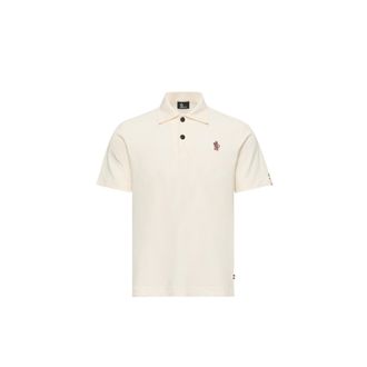 Moncler Moncler Polo &Agrave; Empi&egrave;cement Logo, Homme, Blanc, Taille: 3xl