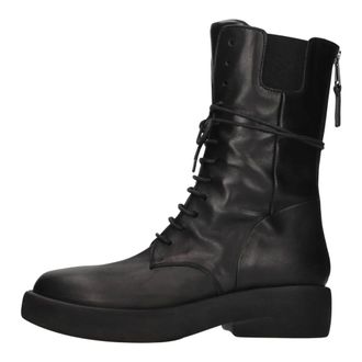 Elena Iachi Bottes de combat en cuir Lune - Femme - Chaussures - Noir - Taille: 38 1/2 EU