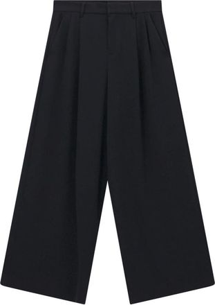 Max Mara Femme, Pantalons, Bleu, Taille: 44 FR Donata Wide Pantalons