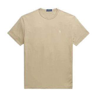 Ralph Lauren Classic Fit Jersey Rundhals-T-Shirt - - Tops - Herren - Beige - S