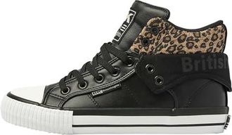 British Knights British Knights Femme Roco Basket, Noir, Marron, léopard, 39 EU