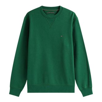 Tommy Hilfiger ESS Seasonal Fleece Crewneck - - Sweatshirts & Hoodies - Herren - Gr&uuml;n - XS