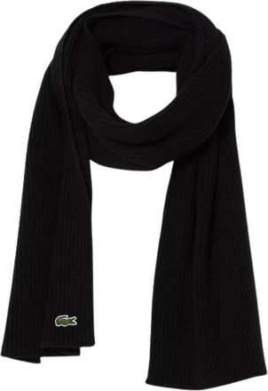 Lacoste Echarpe en laine unisexe Ref 58303 031 Noir