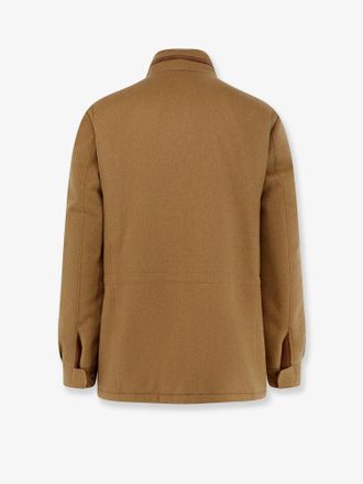 Loro Piana Mens Cashmere Jacket Traveler Storm System Brown