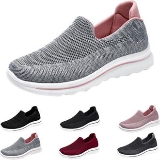 Generic Chaussures orthop&eacute;diques d&eacute;contract&eacute;es pour femme - Coupe large - Maille respirante - Semelle souple - L&eacute;g&egrave;res - Athl&eacute;tiques - Tennis - Baskets confor