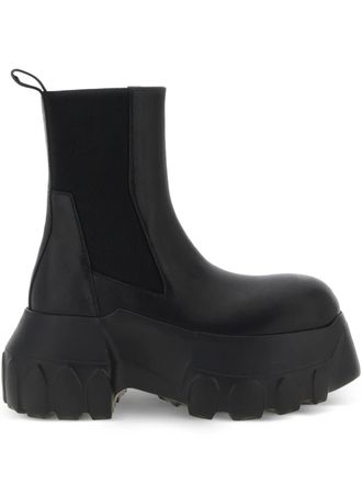 Rick Owens Stiefeletten mit elastischem Detail - Schwarz