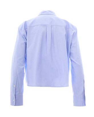 Max Mara Womens Organic Cotton Shirt Sky Blue